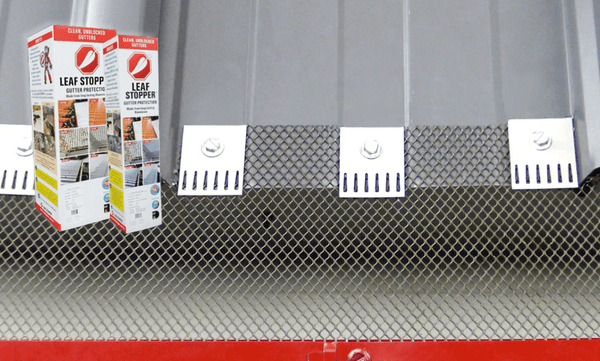 DEKGUARD 15 Gripits p/m | Metal Deck Roof Gutter Guard Kit – Leaf Stopper